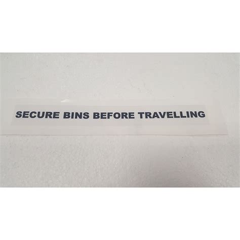Part 52 Baffin Secure Bins Sticker 1pc Bluestreak Equipment Magnetics