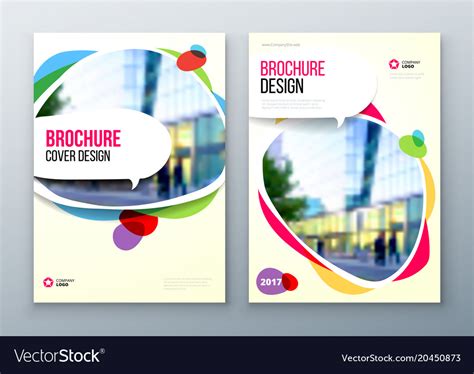 Brochure Template Layout Design Corporate Vector Image
