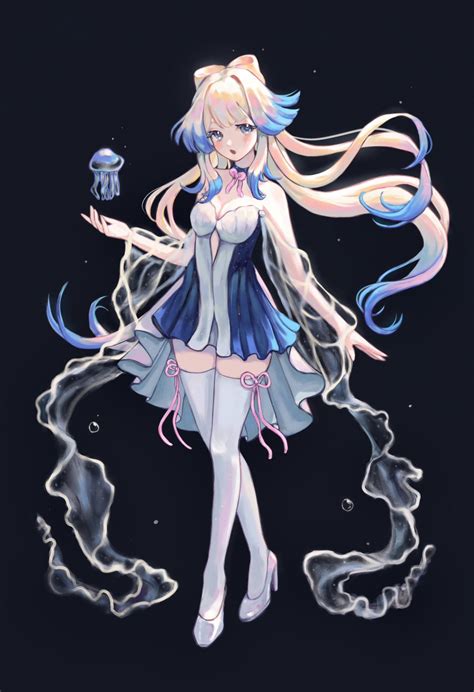 Sangonomiya Kokomi Genshin Impact Drawn By Pufioli Danbooru