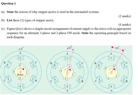 Solved A State The Reason Of Why Stepper Motor Is Used In