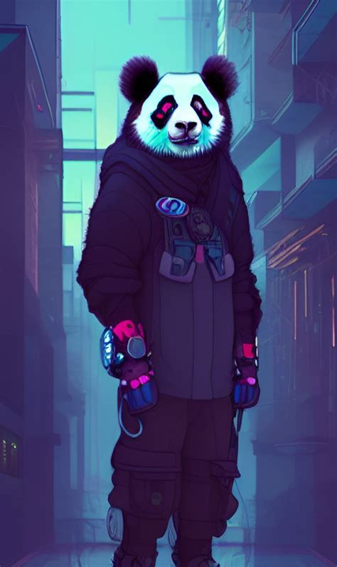 Cyberpunk Panda By Reallirix On Deviantart