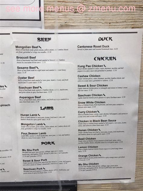 Online Menu Of Tommys Wok Restaurant Carmel California 93921 Zmenu