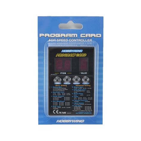 Hobbywing Led Program Card For Boats Cars Trucks And Platinum V1 V2 Series Rc World Malaysia