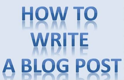 How To Write A Blog Post Step By Step Guide