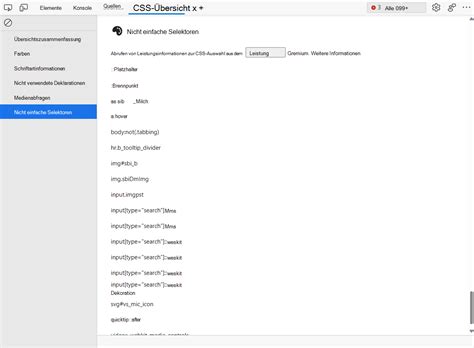 Optimieren Von Css Formatvorlagen Mit Dem Css Übersichtstool