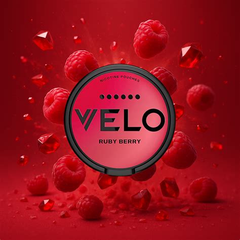 Velo Pouches 14mg Ruby Berry Fruit Velo Pouches The Snus King