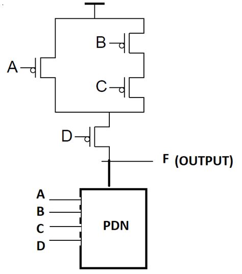 Solved Question A Draw The Pull Down Network Using Nmos