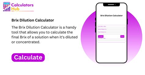 Brix Dilution Calculator Online