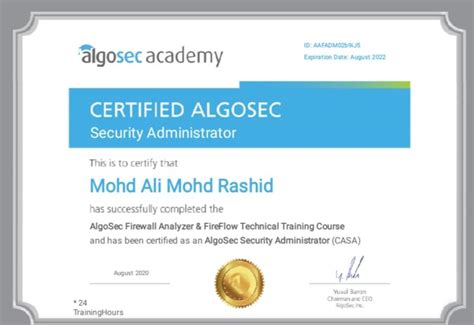 Mohd Ali Mohd Rashid On Linkedin Algosec Afa Aff Algosecacademy