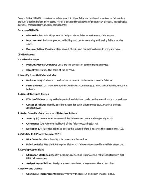 Design Fmea Pdf