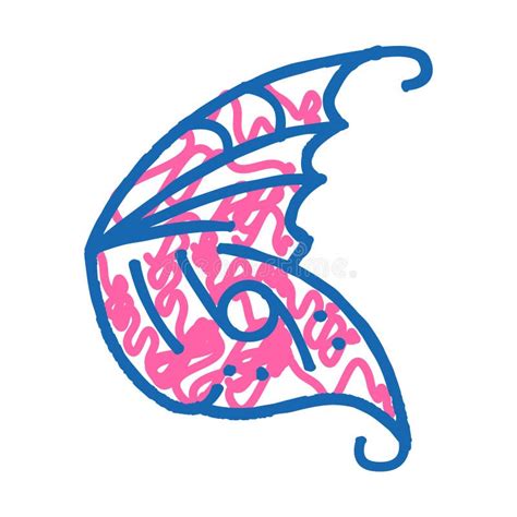 Elf Wing Icon Doodle Illustration Stock Illustration Illustration Of Butterfly Gear 338743486