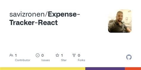GitHub Savizronen Expense Tracker React