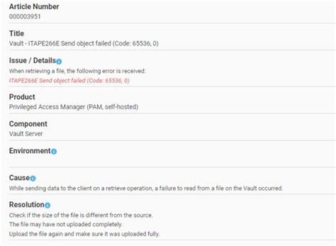 itape266e send object failed code 65536 0