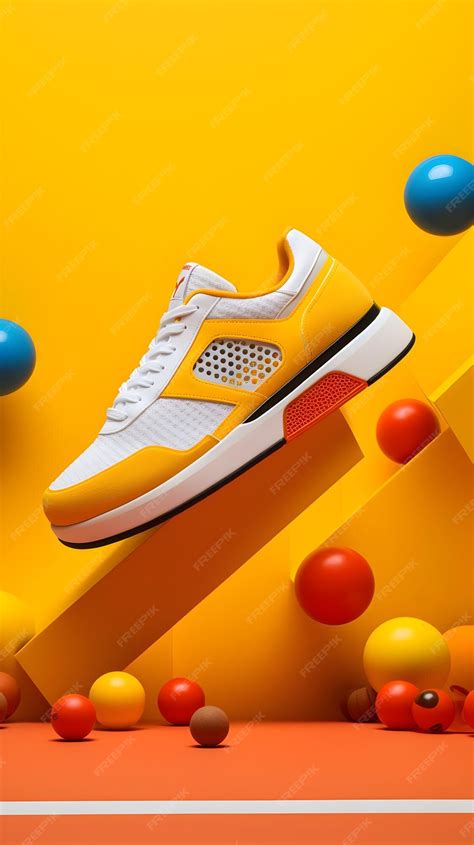 Premium Photo New Sneaker Shoe Design Or Flying Running Shoes Advertising
