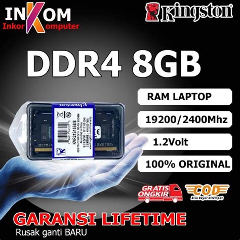 Jual Ram Laptop Sodim Ddr4 8gb Pc 2133 2400 2666mhz Shopee Indonesia