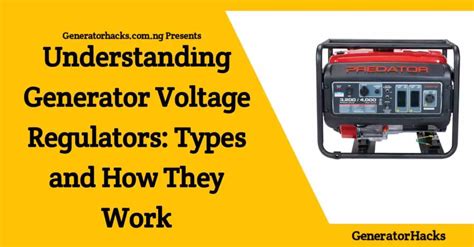 How To Adjust Generator Voltage A Step By Step Guide Generator Hacks