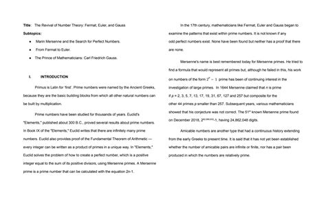 Solution History Of Mathematics The Revival Of Number Theory Fermat