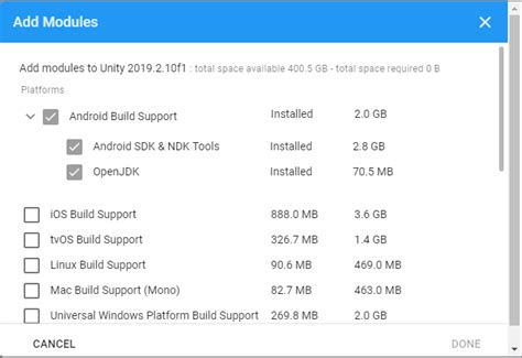 Help Android Options In External Tools Prefaces Are Not Appearing