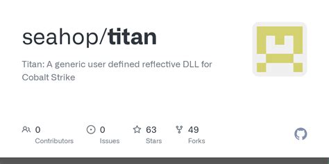 Github Seahoptitan Titan A Generic User Defined Reflective Dll For Cobalt Strike