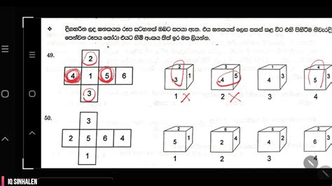 Iq Sinhala සිංහල Slas Sleas Paper Class Question 27 දාදු කැට ගැටලු Youtube