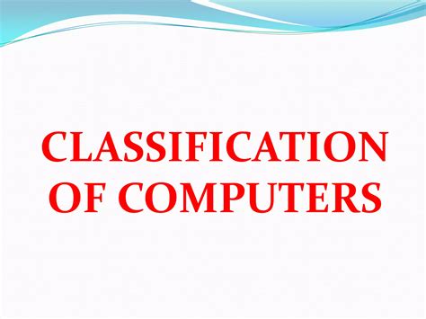 Classification Of Computer Pptx Desktops Computing