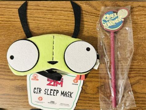 Nickelodeon Invader Zim Gir Sleep Mask The Nick Box Exclusive New