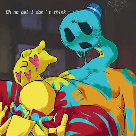 Rule 34 2 Penises 2boys Blush Cum Cum Drip Diphallia Diphallism Doey