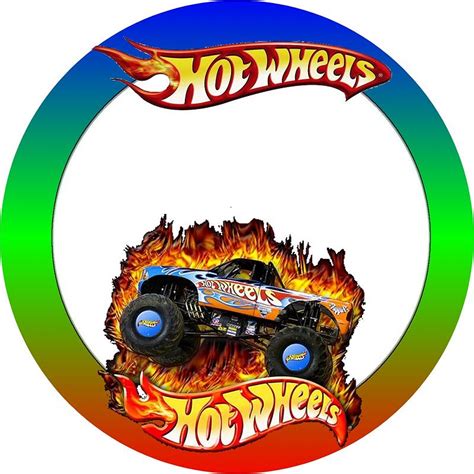Hot Wheels Kit Completo Com Molduras Para Convites Rótulos Para