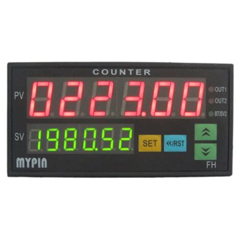 FH8 6CRRB Dual Display Digital Counter Digital Counter 6 Digits Light Emitting Diode AC DC