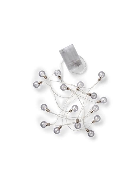 Led String Lights Polystyrene Copper Iron Polyresin 225 Cm Silver