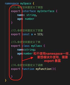 TypeScript细碎知识点命名空间 namespace 梁飞宇 博客园