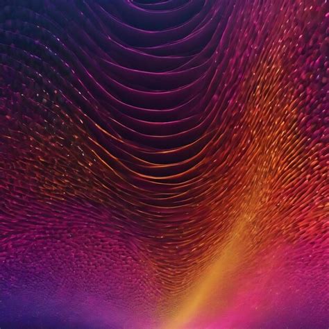 Abstract Background Wave Matrix Data Of Dots And Lines Premium Ai Generated Image