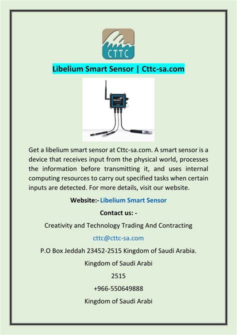 Ppt Libelium Smart Sensor Cttc Powerpoint Presentation Free