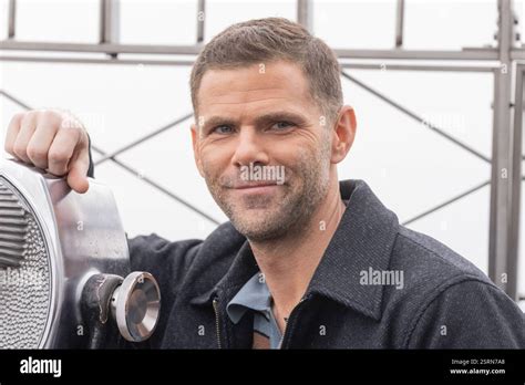 Saturday Night Live Cast Member Mikey Day Visits Empire State Building For Lighting Ceremony In