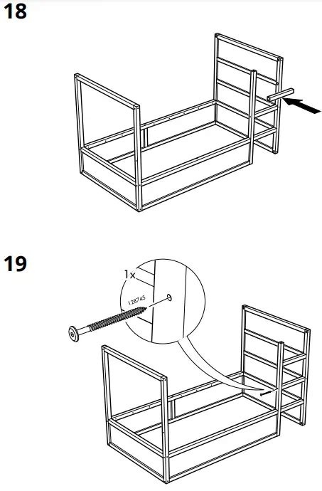 Ikea 40253811 Kura Reversible Bed Instructions