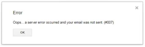 common gmail error messages and how to fix them