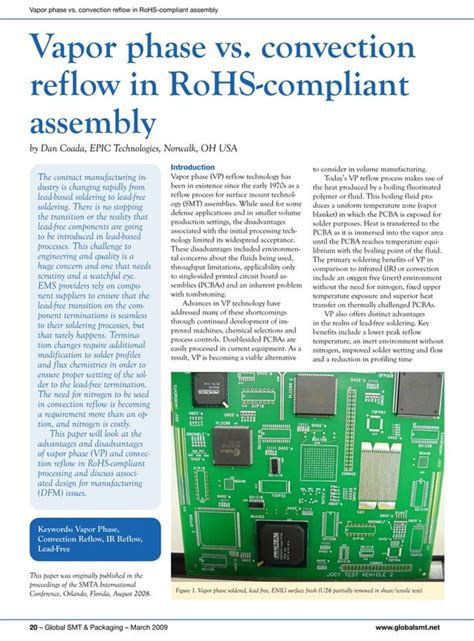 Vapor Phase Versus Convection Reflow Pdf