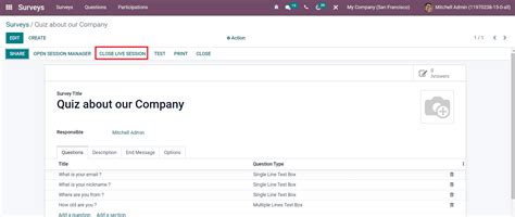 Odoo 15 Survey Module Odoo V15 Enterprise Edition Book