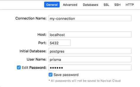 Docker Plug Postgres Database On Navicat Using Prisma Stack Overflow