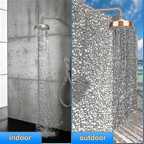 Copper Shower Head 20cm 8 Inch Diameter High Pressure Fixed Shower