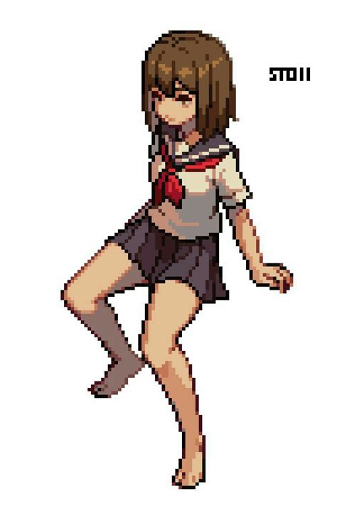 Misterious Woman Pixel Art Characters Pixel Art Design Anime Pixel Art