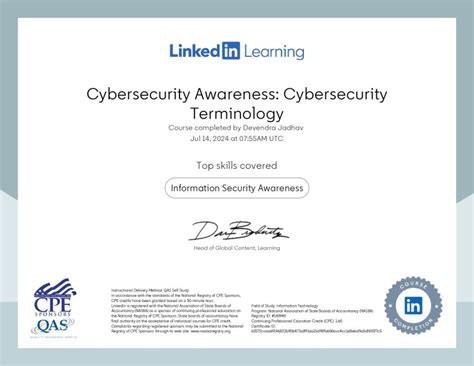 Join Linkedins Cybersecurity Awareness Course Devendra Jadhav Posted On The Topic Linkedin