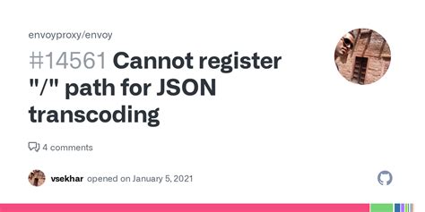 Cannot Register Path For Json Transcoding · Issue 14561