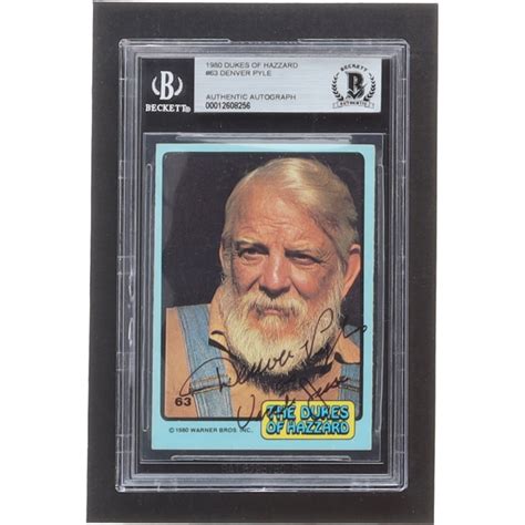 Denver Pyle Signed Jesse Duke 1980 Donruss Dukes Of Hazzard 63