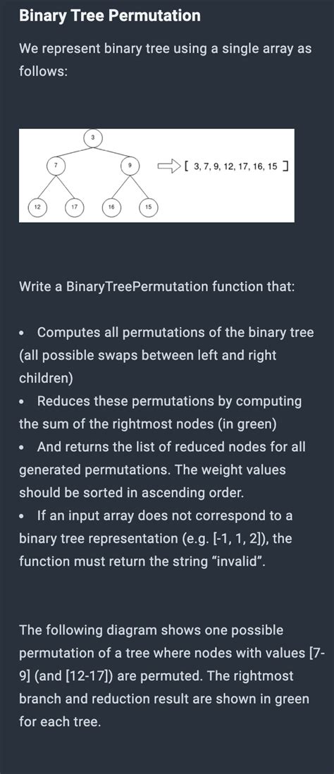 Binary Tree Permutation We Represent Binary Tree