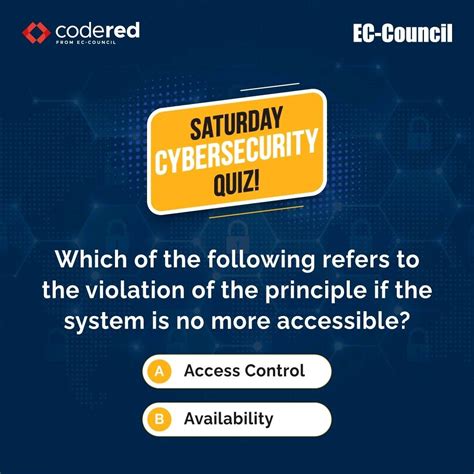 Ec Council Learning On Linkedin Codered Eccouncil Saturdayquiz Cybersecurityquiz