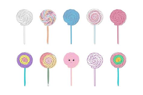 Cute Lollipop Vector Art Icons And Graphics For Free Download