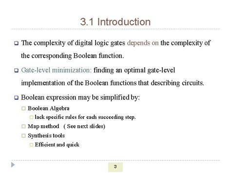 Chapter 3 Gatelevel Minimization Part 1 Origionally By