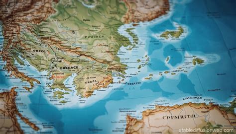 Map Of Greece Distressed Scene Stable Diffusion Online