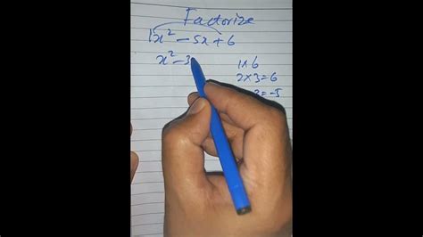 Factorize Algebraic Expressionshot Youtube